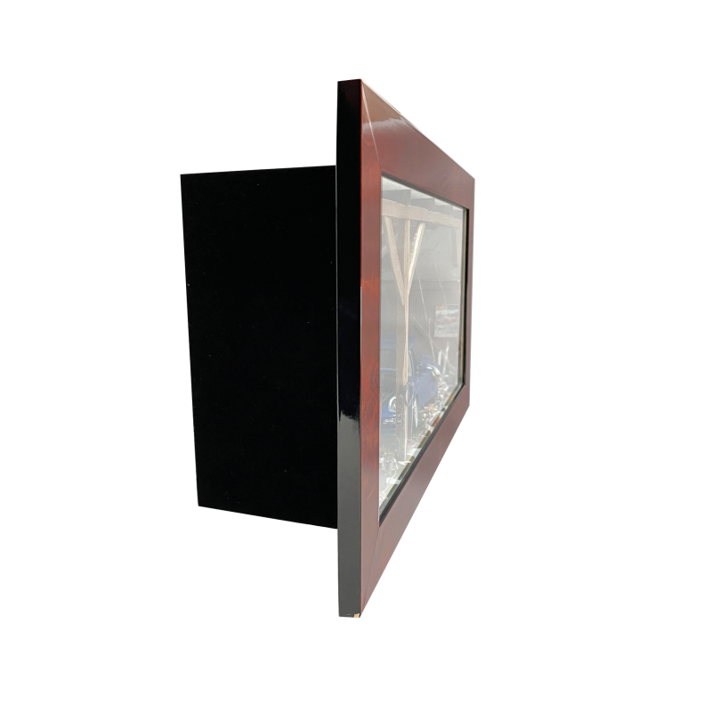 Blue Porsche Diorama Shadow Box Brown Frame | sooqbeirut | Shop art gifts