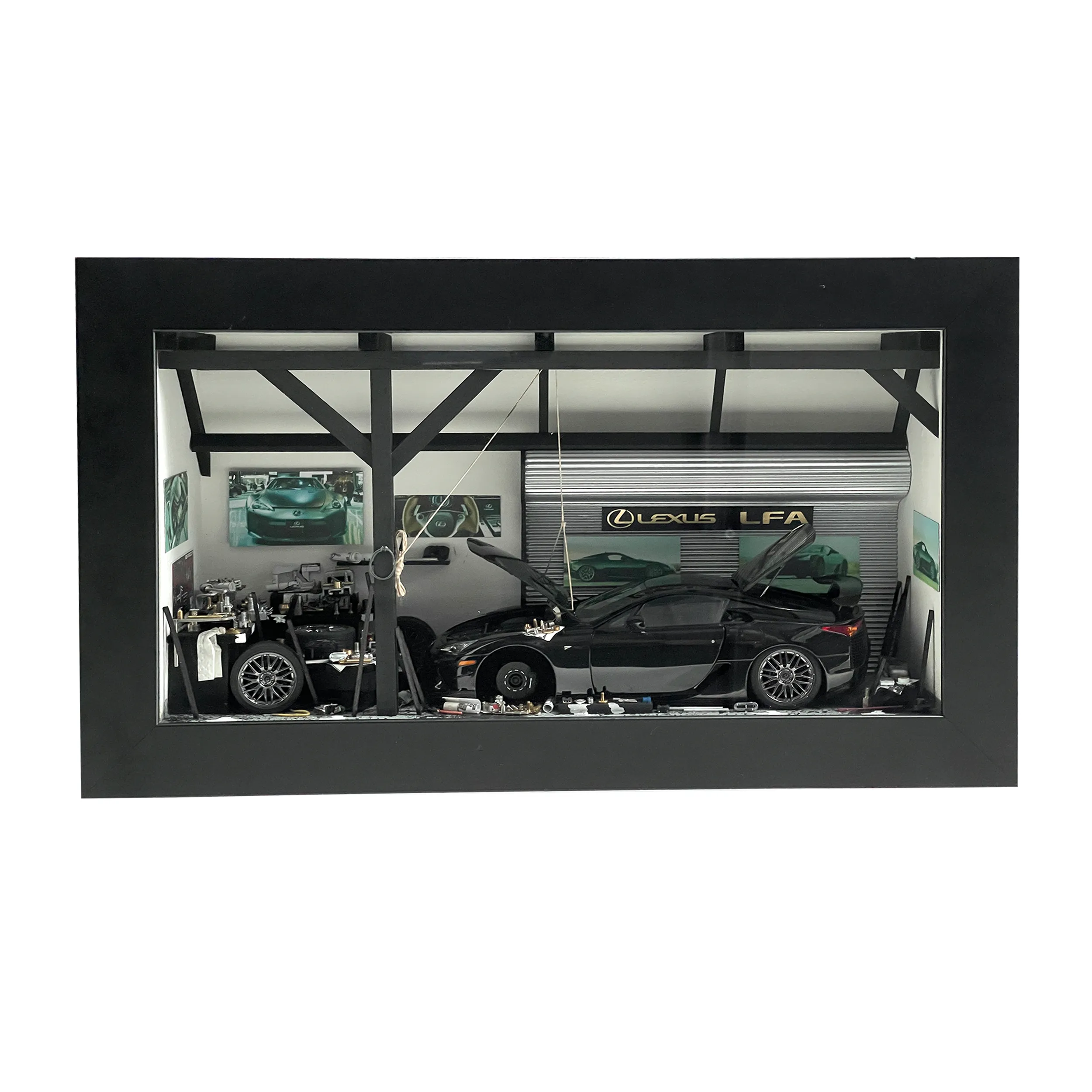 , Black Lexus Garage Diorama by Patrick Richard, Dubai, UAE