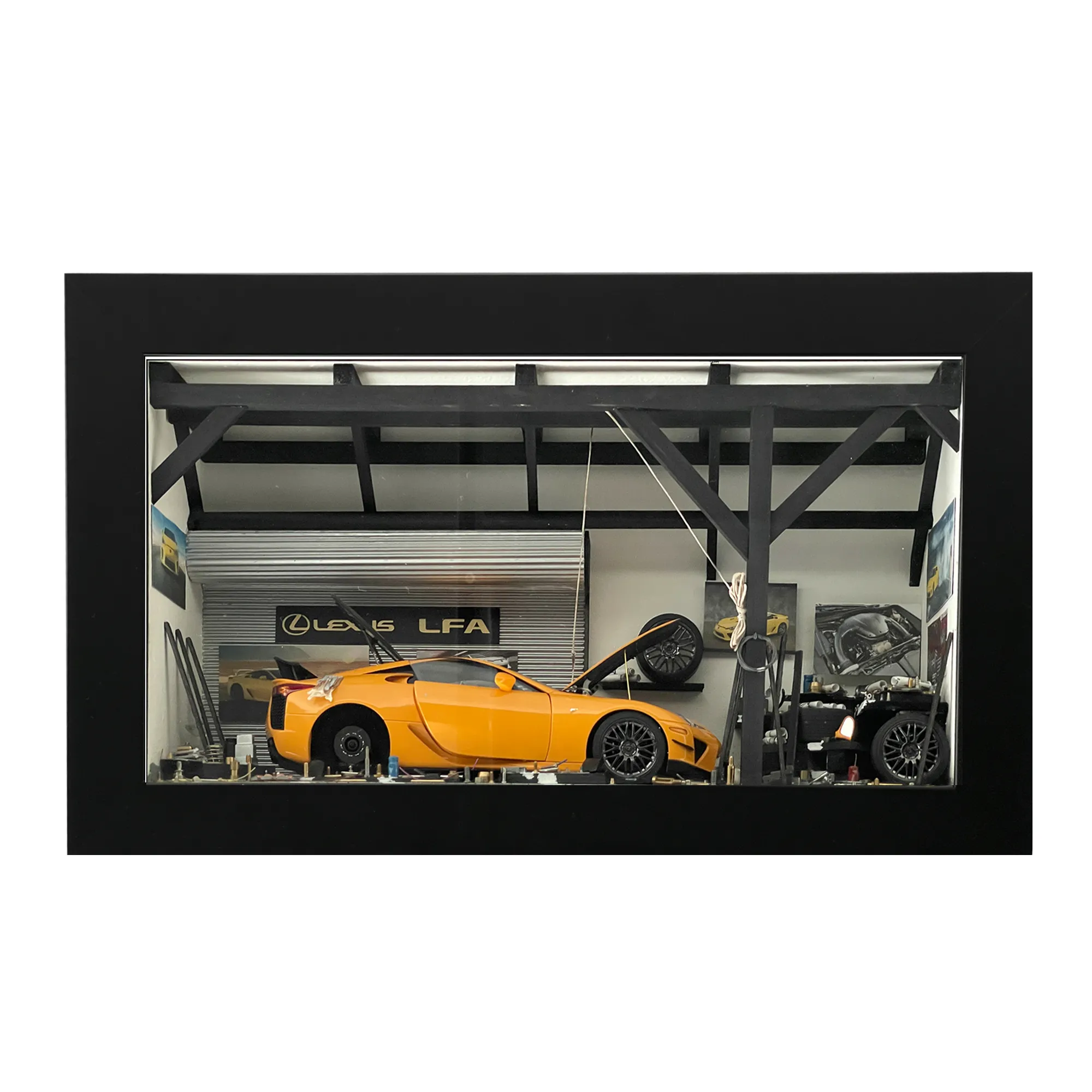 , Yellow Lexus Garage Diorama by Patrick Richard, Dubai, UAE