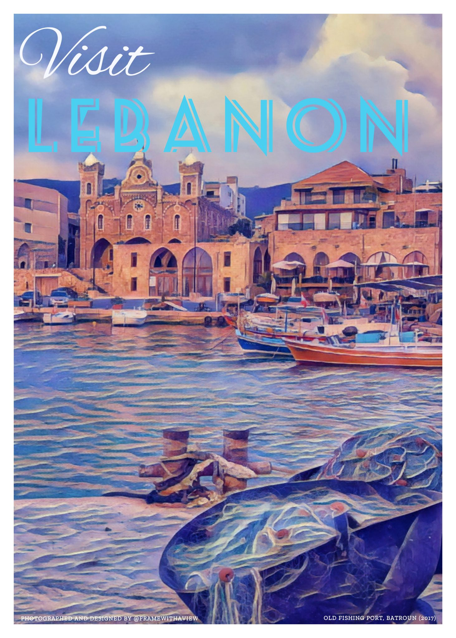 Visit Lebanon Poster Series - Batroun | sooqbeirut | Shop Posters of ...